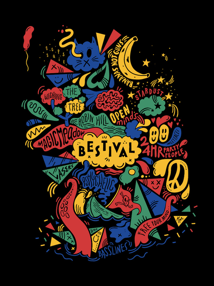 Kate Moross | First Solo Exhibition | People of Print